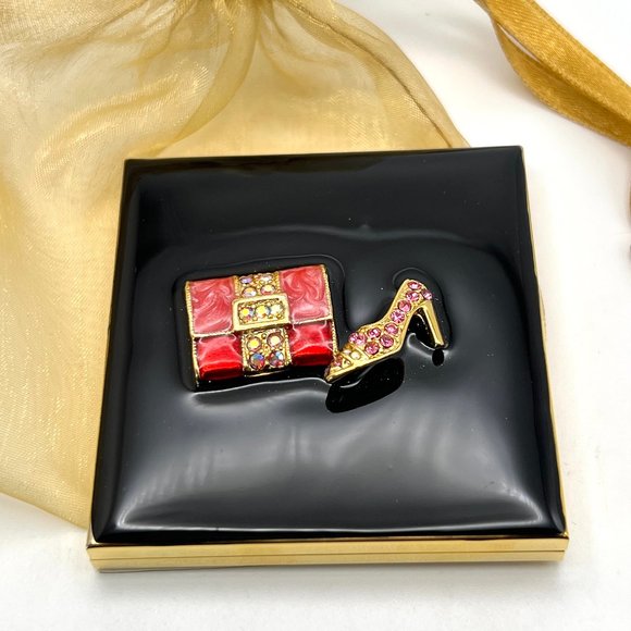 Spring Street | Accessories | Spring Street Enamel Purseshoe Compact ...